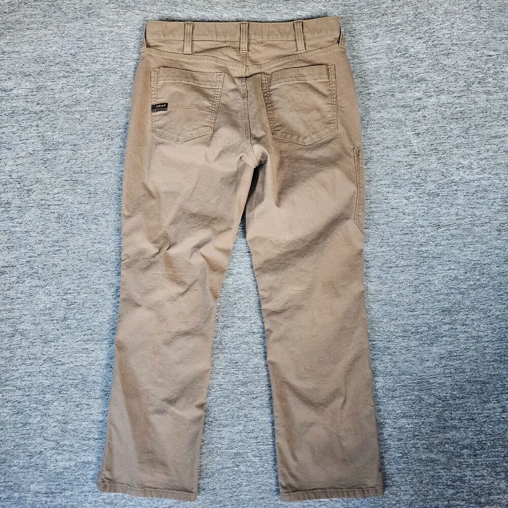 Ariat | Pants | Ariat Rebar M4 Low Rise Straight Mens 32x3 Cargo Tan B ...